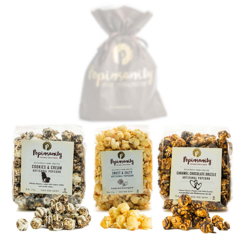 Shop Gourmet Popcorn Gifts • Luxury Popcorn Flavors • Popinsanity