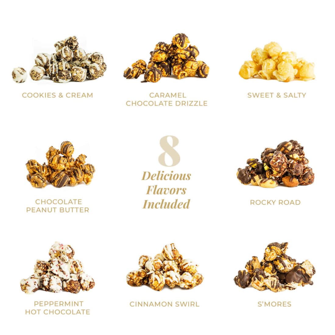 Gourmet Popcorn 50 Pack Party Tin • Popcorn Sampler Gift • Popinsanity